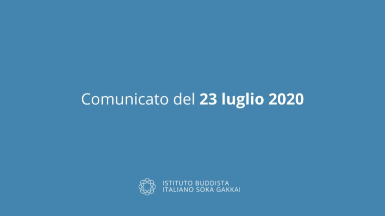 Comunicato del 23 luglio 2020 inerente le nostre attività religiose ...